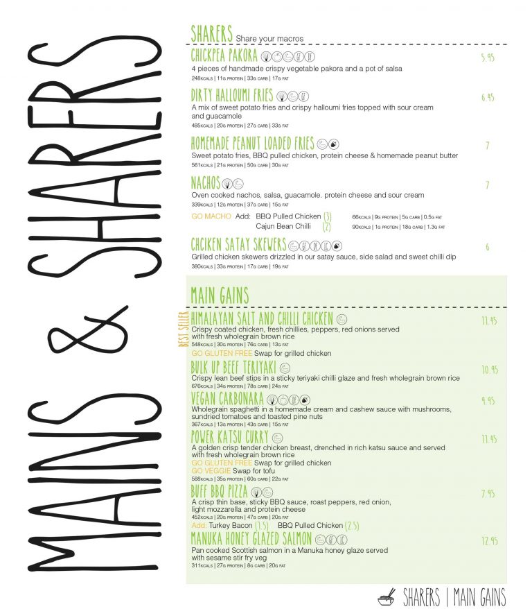 Main Menu – Kcal Kitchen